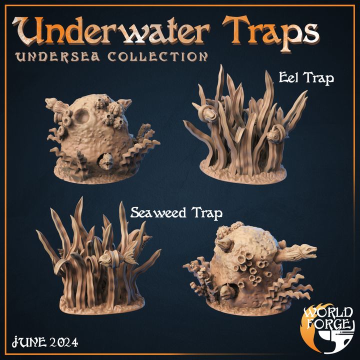 3D Printable Underwater Collection by World Forge Miniatures